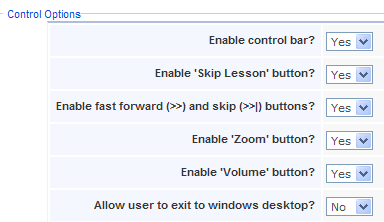 LMS - Player Settings
